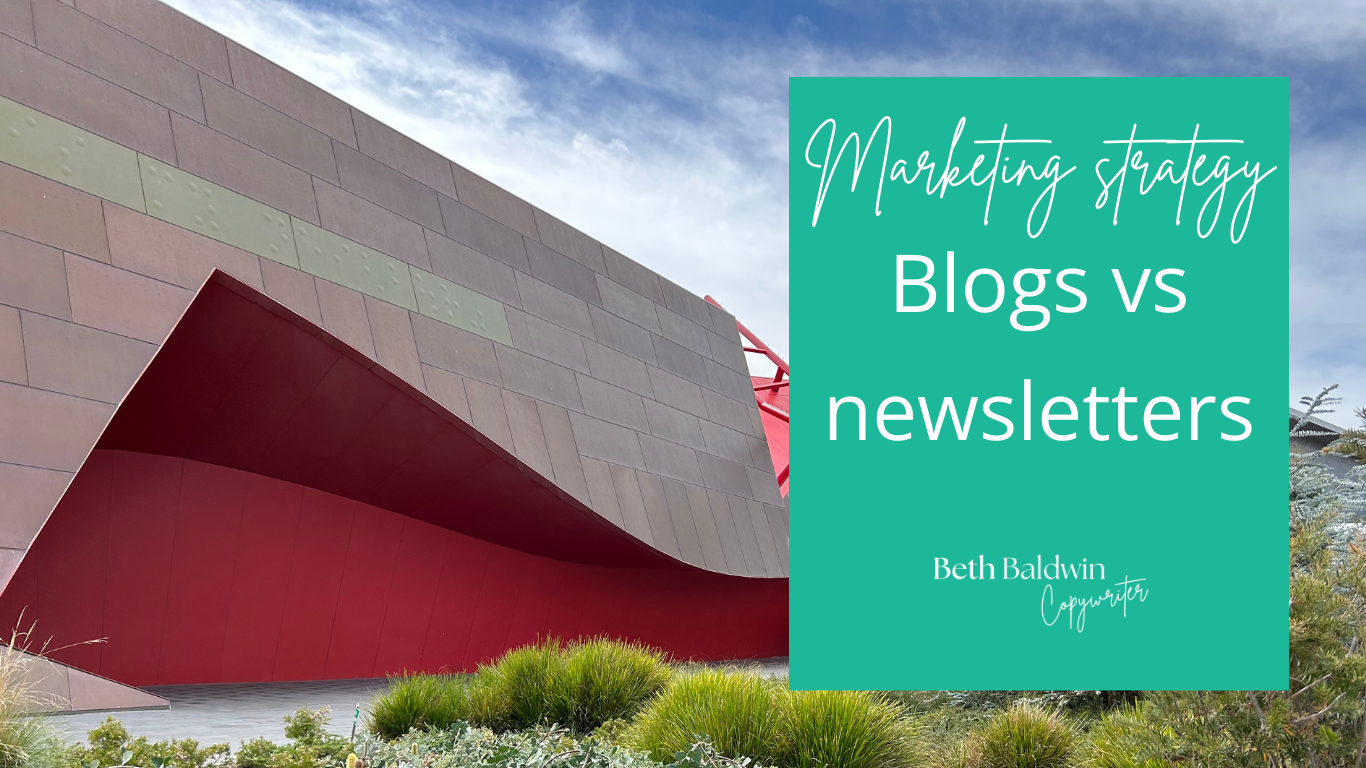 Blogs vs newsletters - marketing strategy | Beth Baldwin